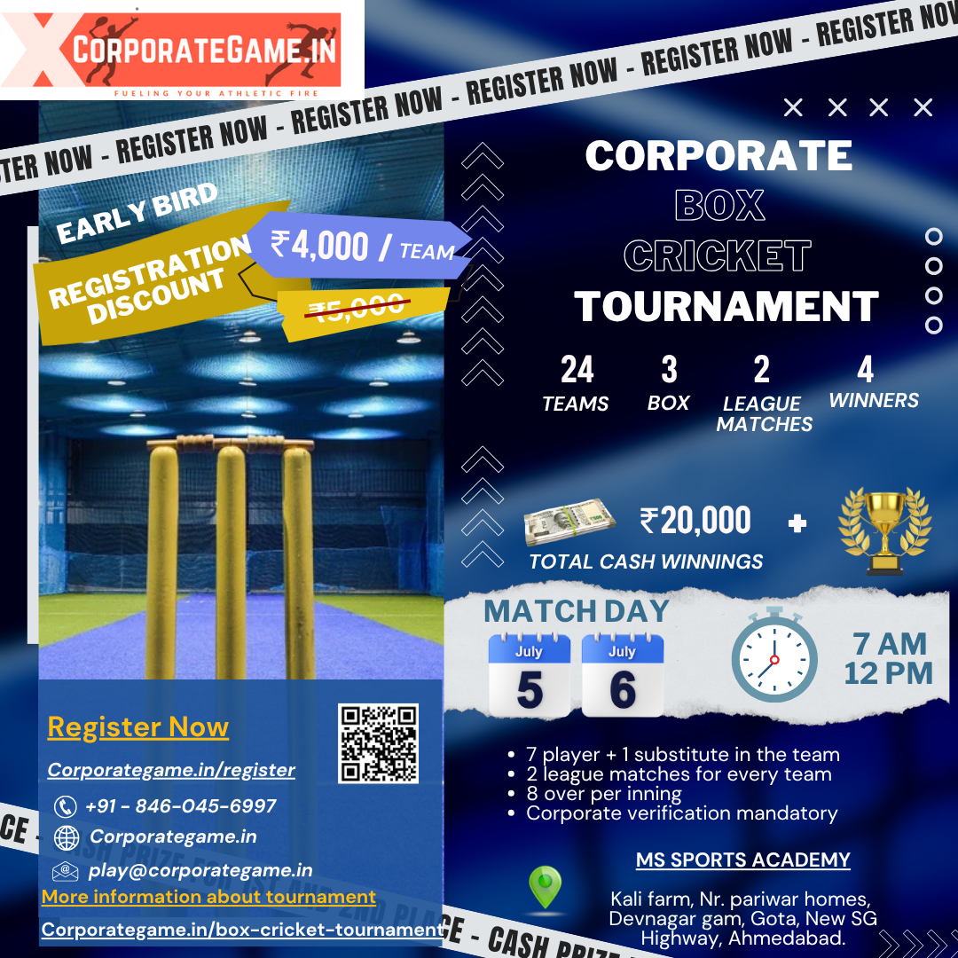 Corporate Box Cricket Tournament - CorporateGame.in
